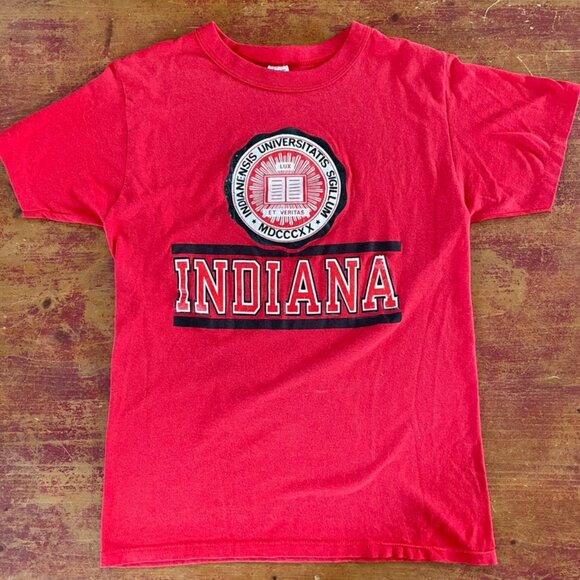 Tops | Vintage Brand Indiana University Shirt Red | Poshmark